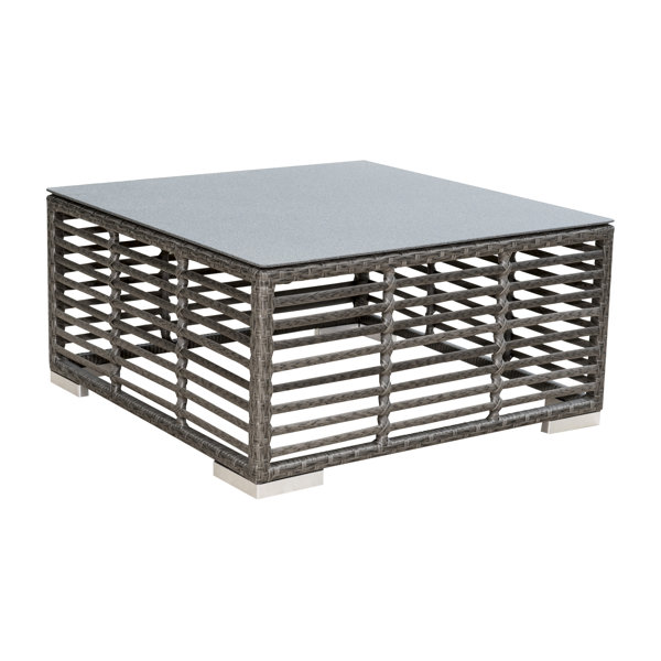 Panama Jack Graphite Glass Coffee Table & Reviews | Wayfair