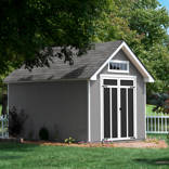 Handy Home Greenbriar 8 ft. W x 10 ft. D Wood Storage Shed With Floor ...