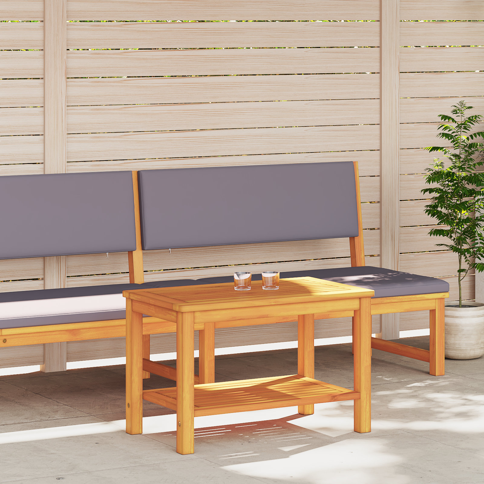 Norden Home Coffee Table 45 Cm Solid Acacia Wood | Wayfair.co.uk