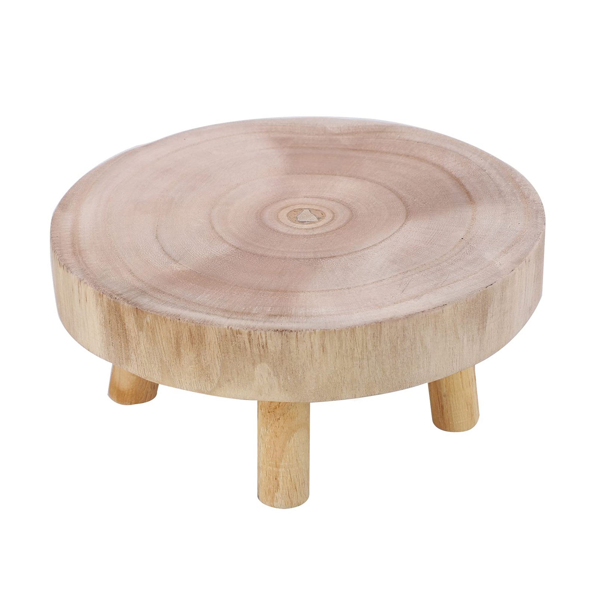 Millwood Pines Wooden Stool Display Stand | Wayfair