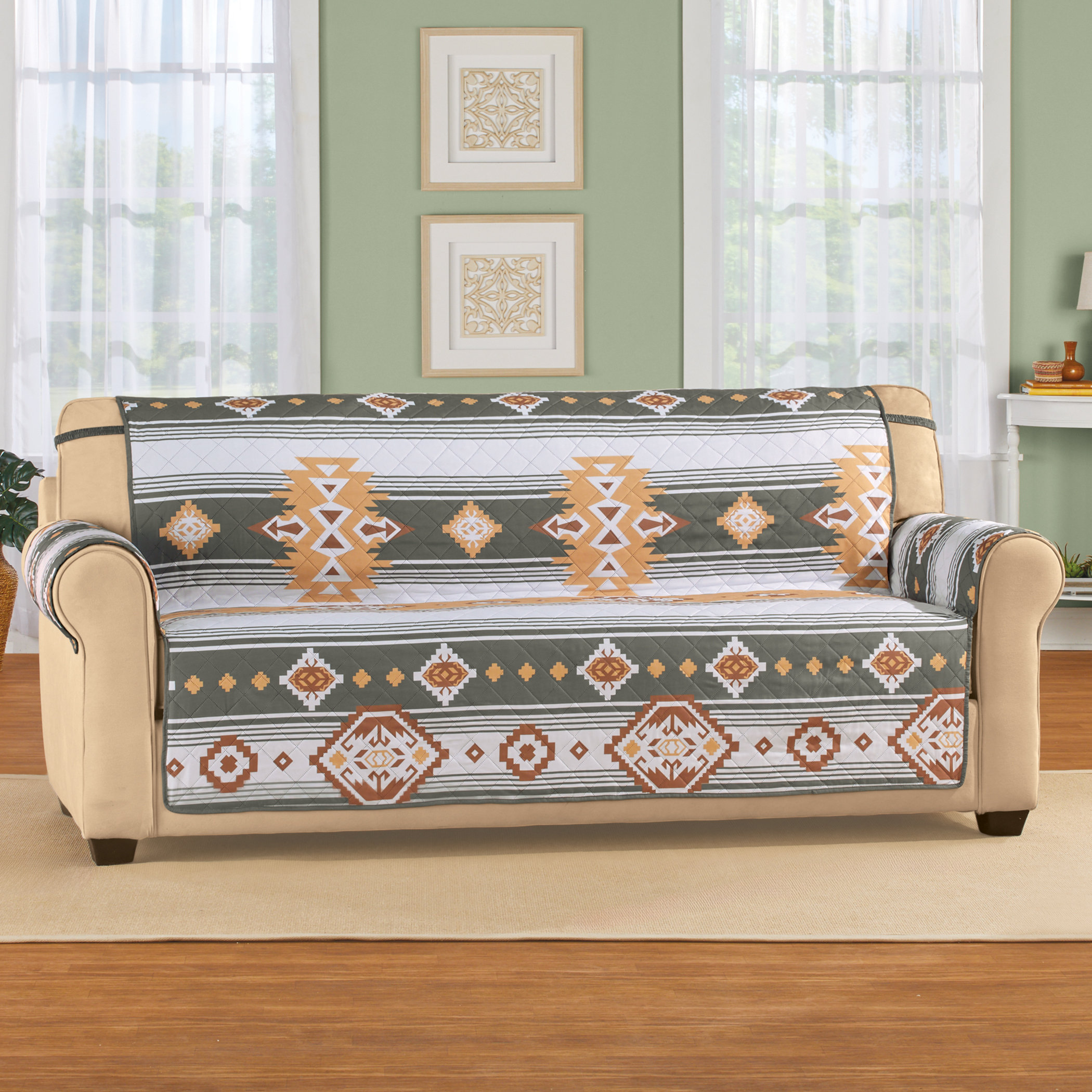 Foundry Select Bold Southwest Design Quilted Furniture Protector ...