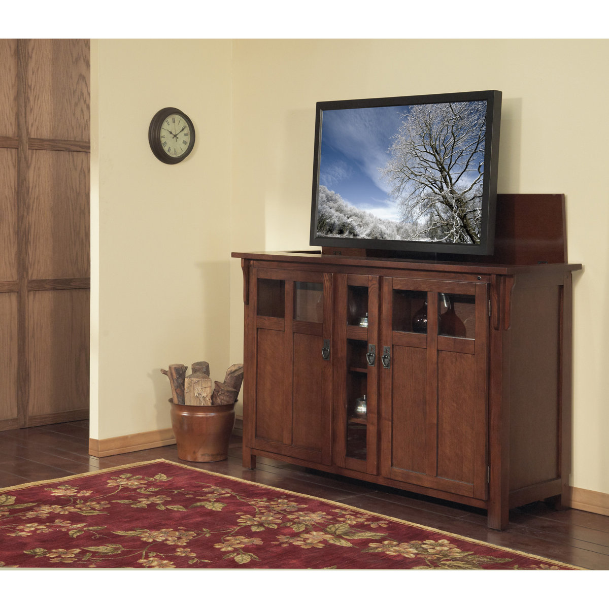 Touchstone The Bungalow Motorized Smart TV Lift Cabinet for 60 Inch ...
