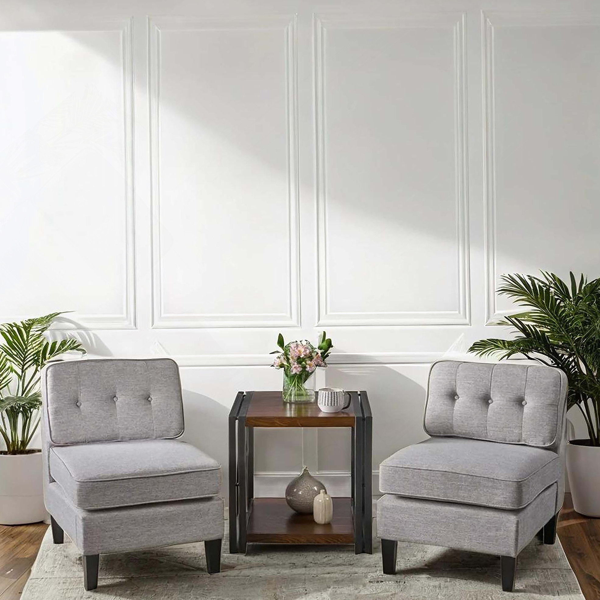 Lark Manor™ Comfortable Upholstered Sofa Chair Set For Various Rooms ...