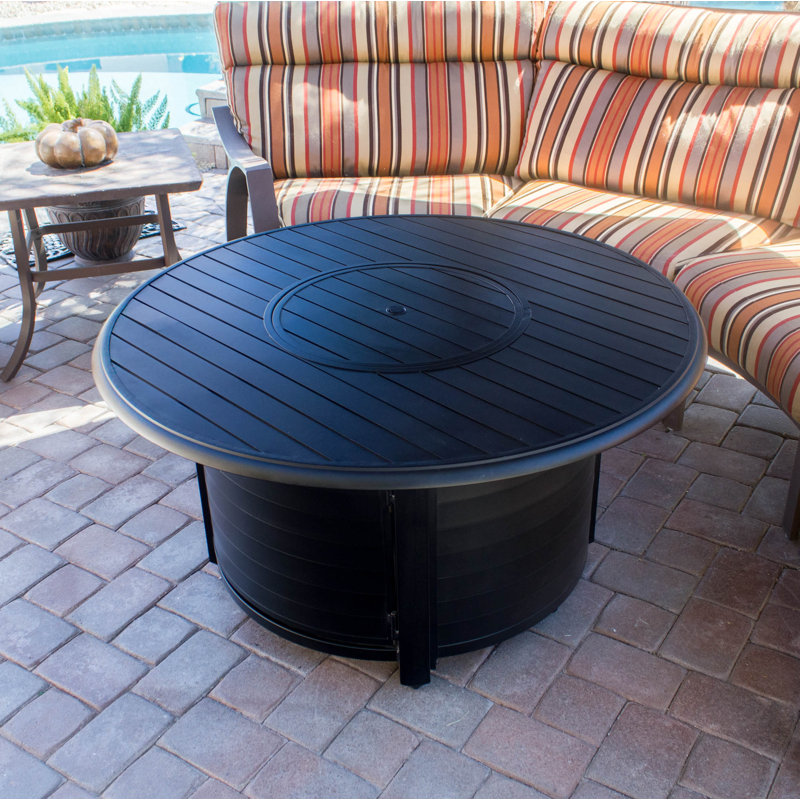 Ebern Designs Speedway Aluminum Propane Fire Pit Table & Reviews | Wayfair