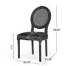 Benjara Ravin French Country Style Dining Chairs Set Of 2, Cane Back ...
