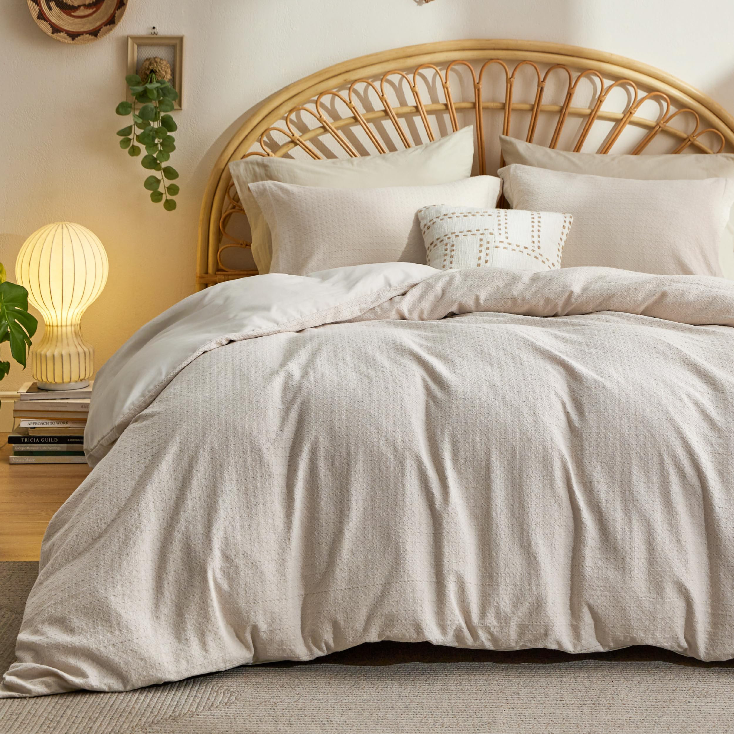 Bedsure Cotton Boho Textured Duvet Cover Set | Wayfair