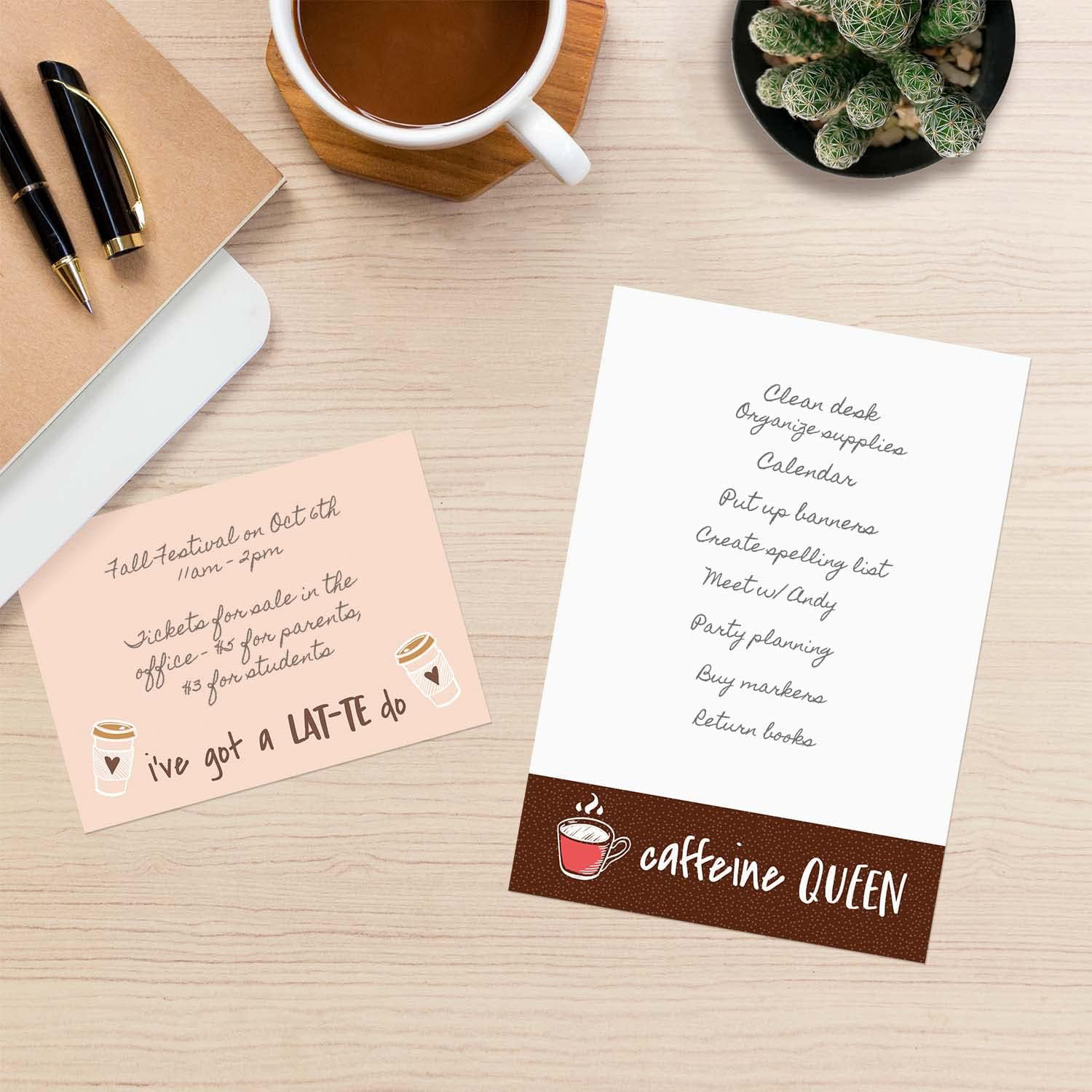 RAPTIZ Coffee Lover Themed Sticky Note Ensemble Set/Trendy ...