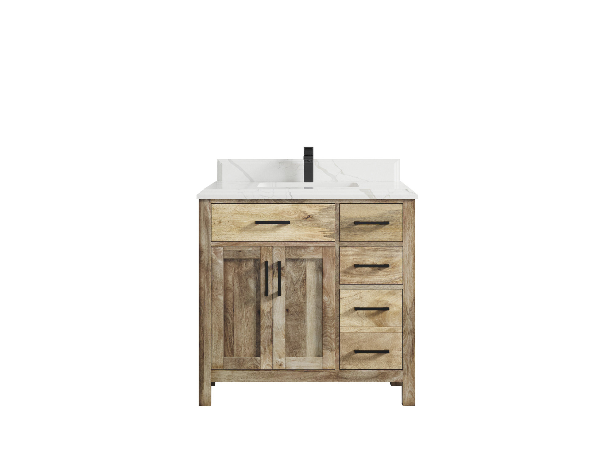 Willow Collections Malibu Mango 36'' Single Bathroom Vanity with Quartz ...