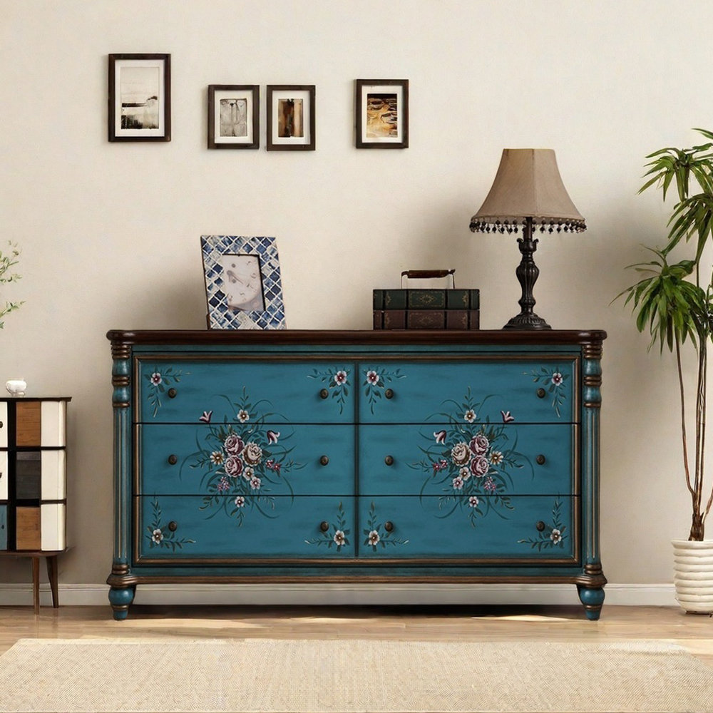 Ruthber Solutions Elegant Sideboard Vintage Style Storage Cabinet | Wayfair