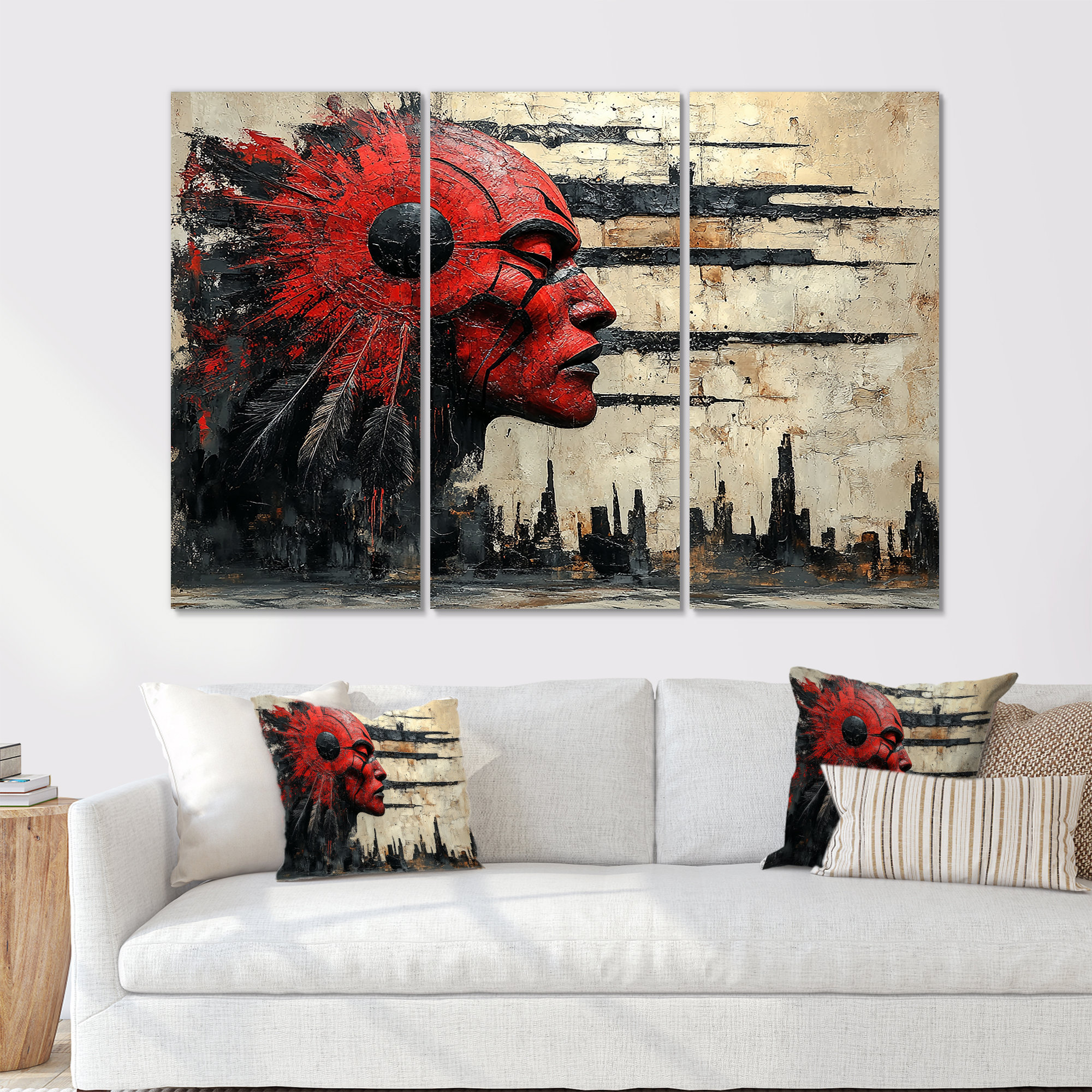 Latitude Run® Canadian Inuit Art Red Black Shaman I - Canadian Inuit ...