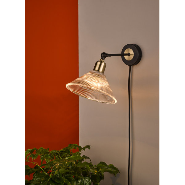 17 Stories Quiniya Plug-in Armed Sconce | Wayfair.co.uk