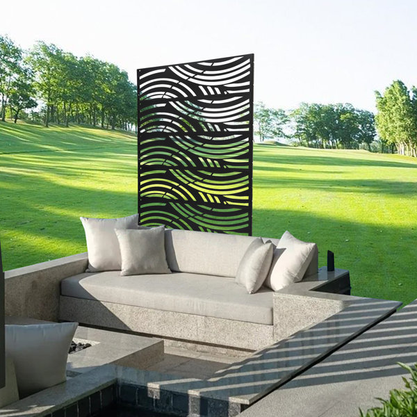 FRONG Freestanding Decorative Metal Privacy Fence Room Divider | Wayfair