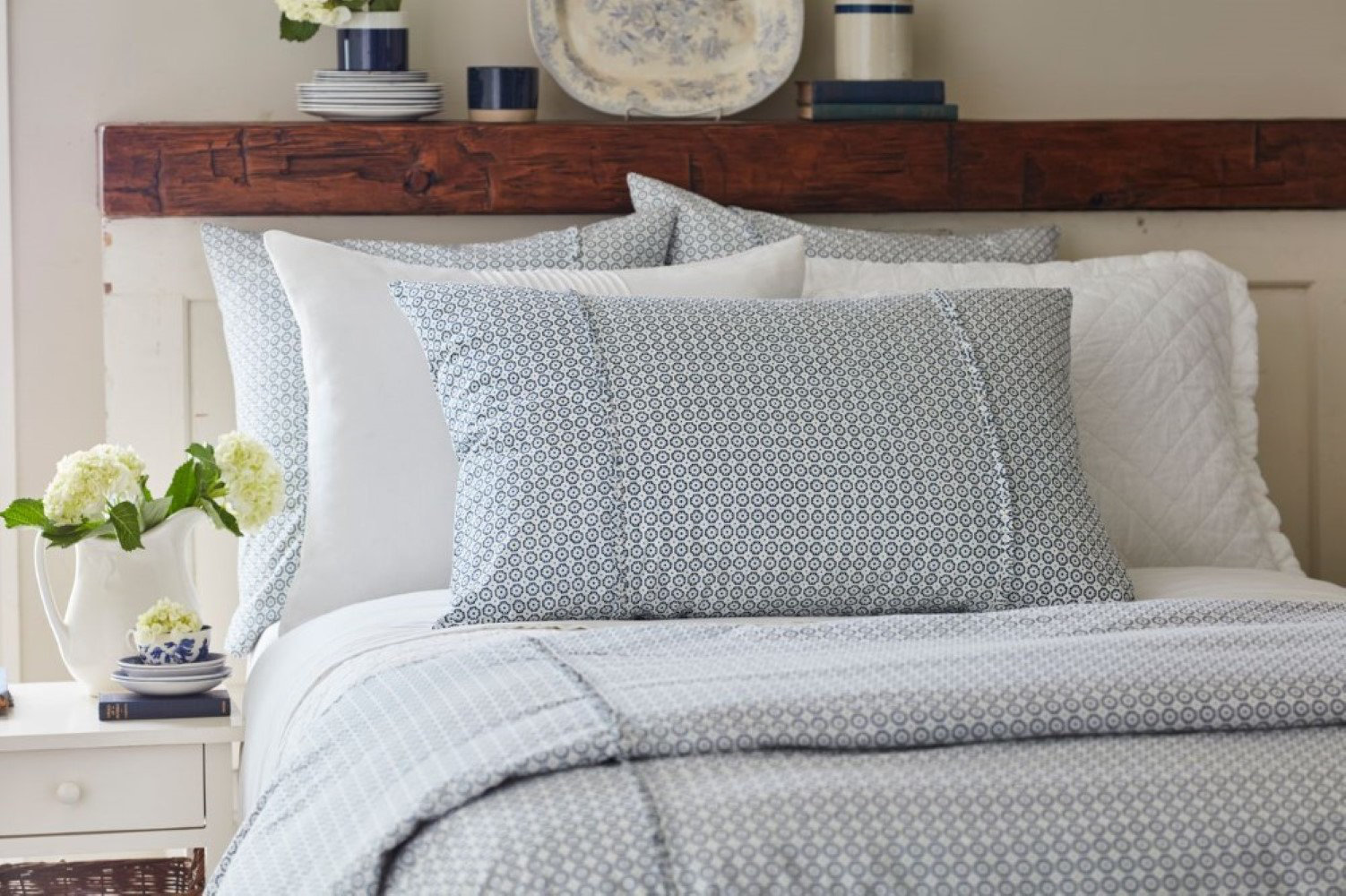 Taylor Linens Carolina Indigo 100% Cotton King Sham | Wayfair