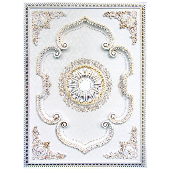 Artistry Lighting ART1216-F1-201 Rectangular Ceiling Medallion ...