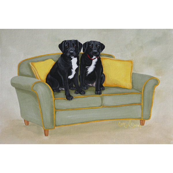 Rosalind Wheeler Labs On Green by Carol Dillon - Wrapped Canvas ...