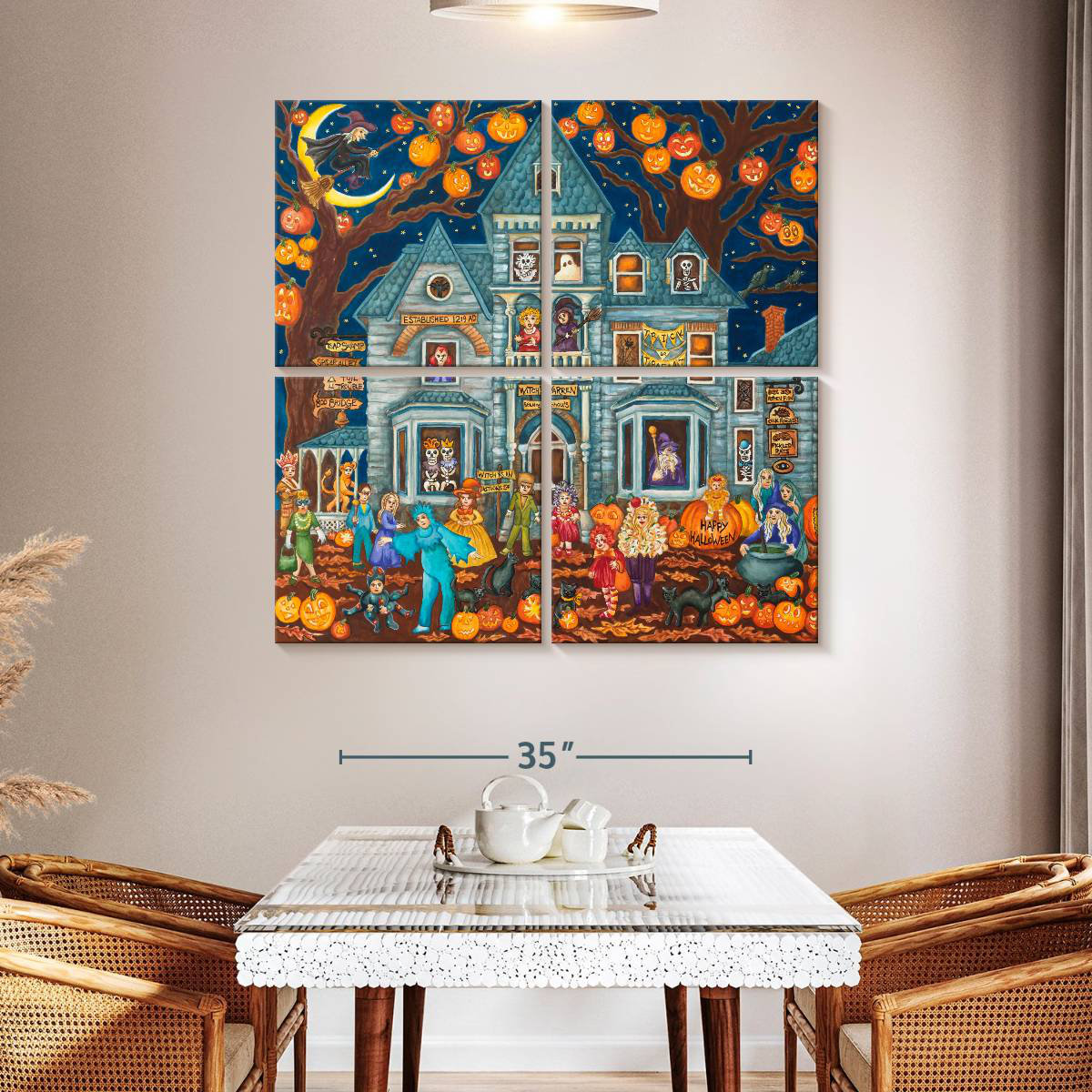 The Holiday Aisle® Lelend Haunted House Costume Parade | Wayfair