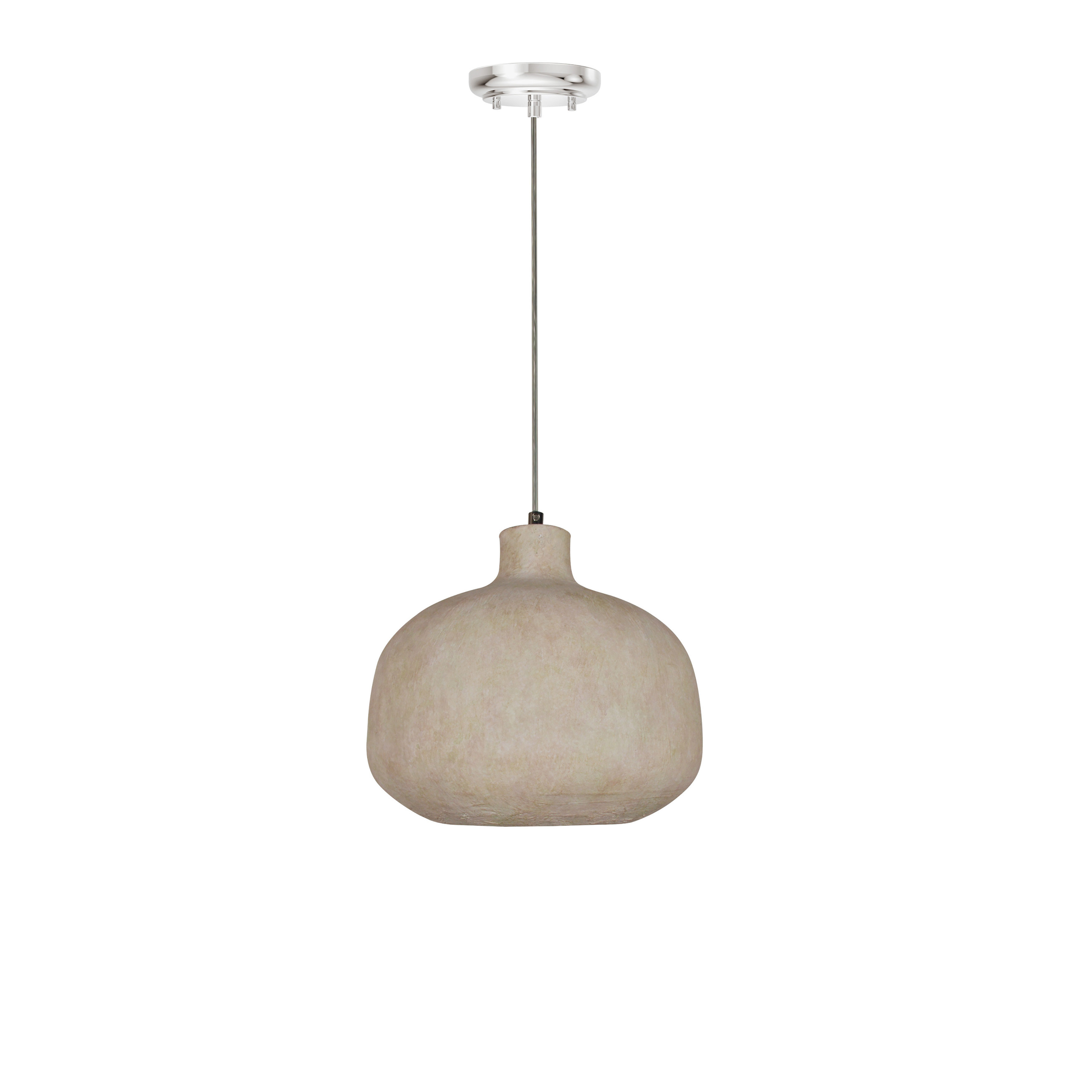 Latitude Run® Vyola Concrete Resin Pendant Light, Antique Alabaster ...