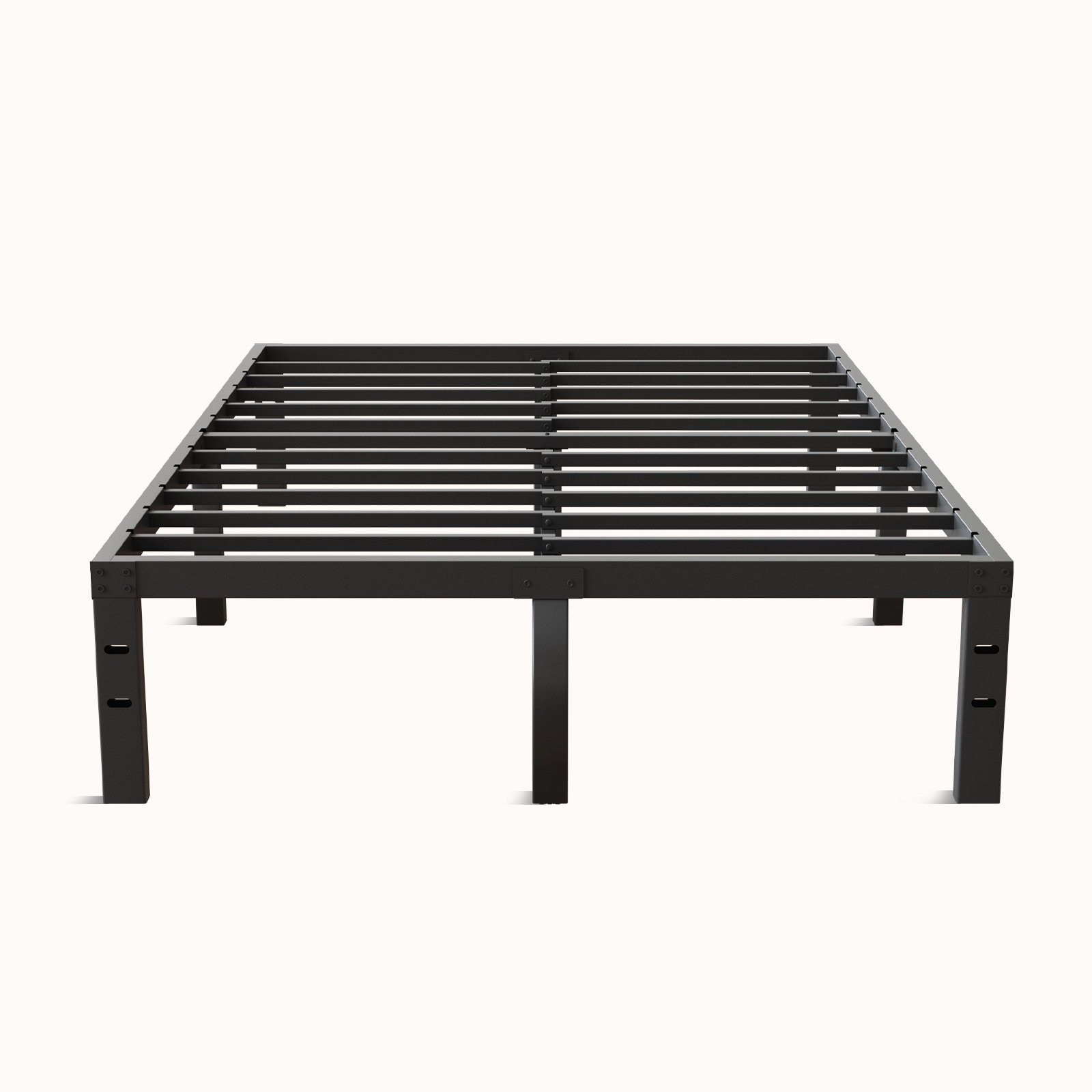 Ebern Designs Metal Platform Bed Frame with Heavy Duty Steel Slat ...