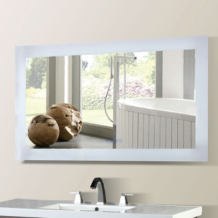 Brayden Studio® Odonoghue Metal Rectangle LED Mirror & Reviews ...