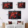 Design Art Red Black Garden Glamour Magnolias Photo I - Magnolias Wall ...