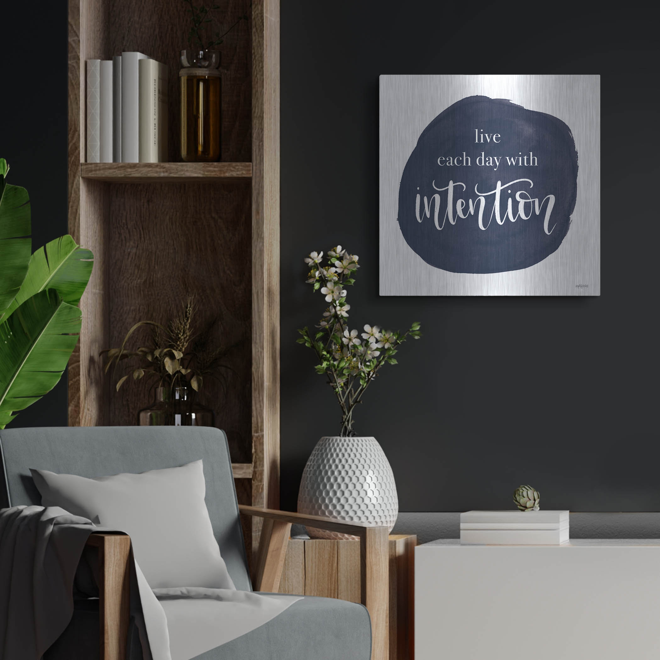 Luxe Metal Art 'Intention' By Imperfect Dust, Meta " Intention " by ...
