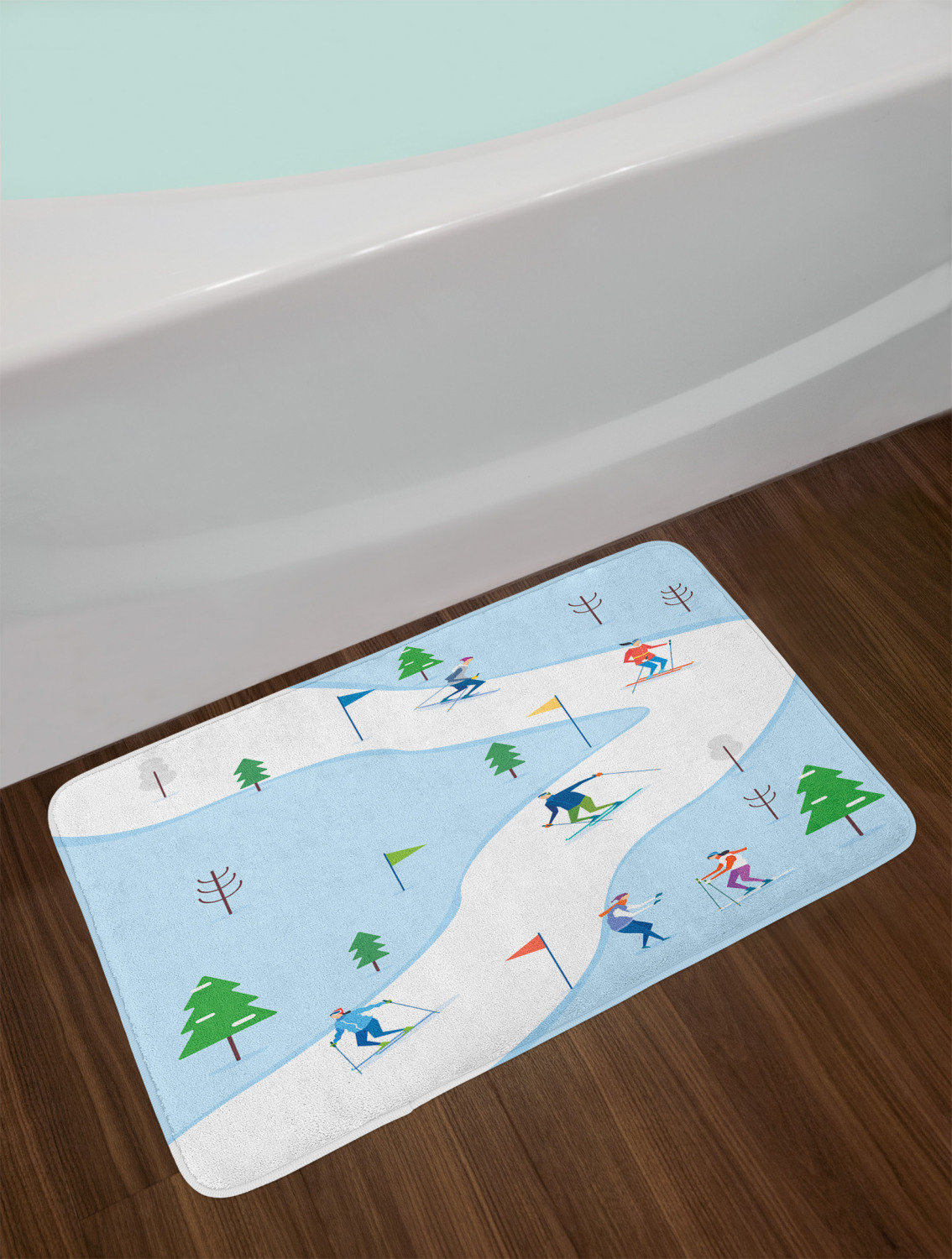 East Urban Home Ski Bath Rug | Wayfair