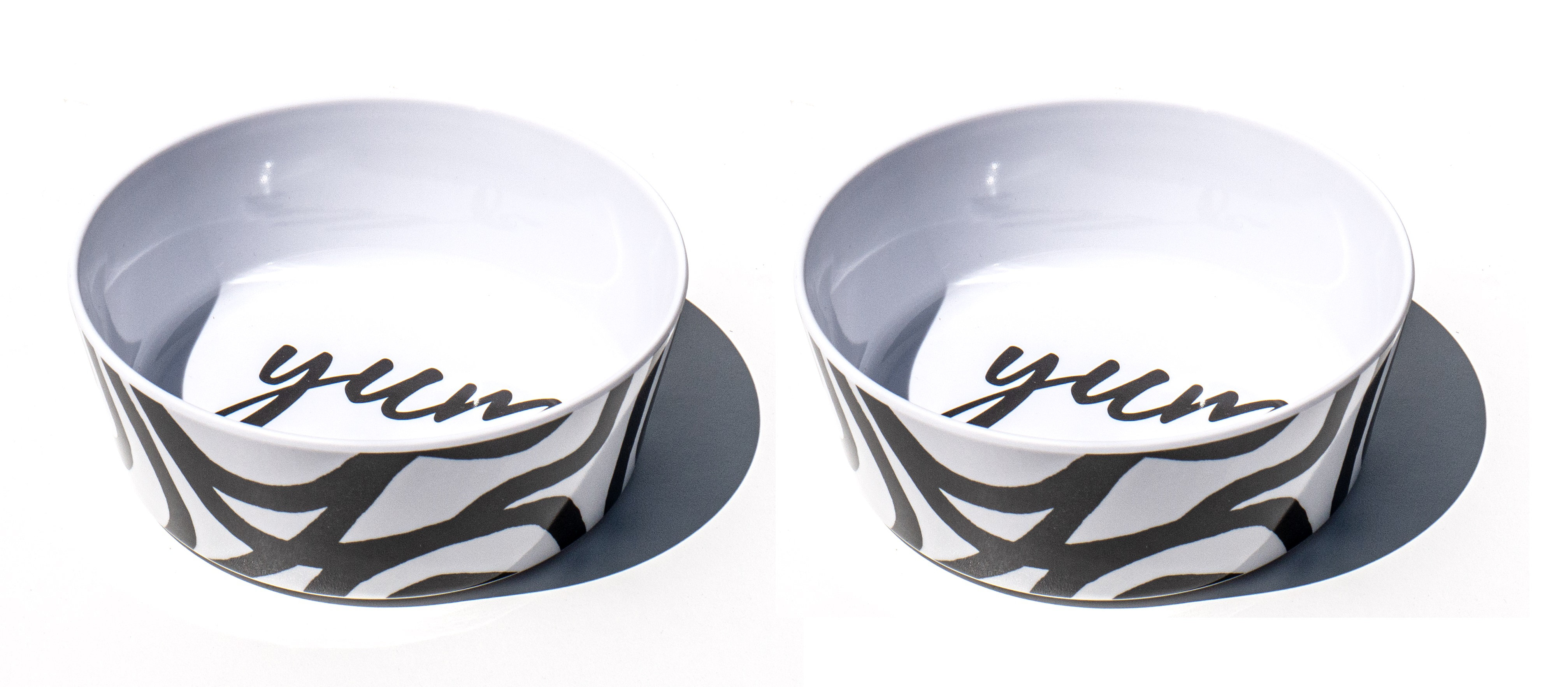 Abode Homewares Black and White Yum Lines, Single Wall, Medium Bowl, 3 ...
