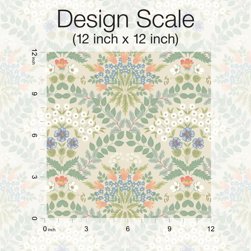 Rifle Paper Co. Bramble 27' L x 27" W Smooth Wallpaper Roll & Reviews ...