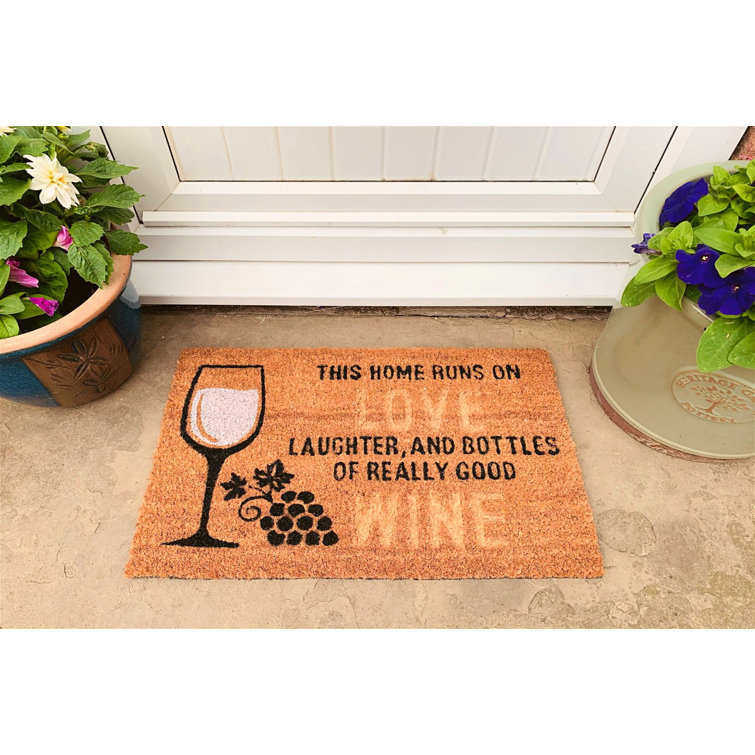 Happy Larry Risher 60 x 40 cm Non-Slip Indoor Door Mat | Wayfair.co.uk