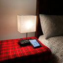Ebern Designs Marshawn Table Lamp with 2 USB Ports, 2 Power Outlets and ...