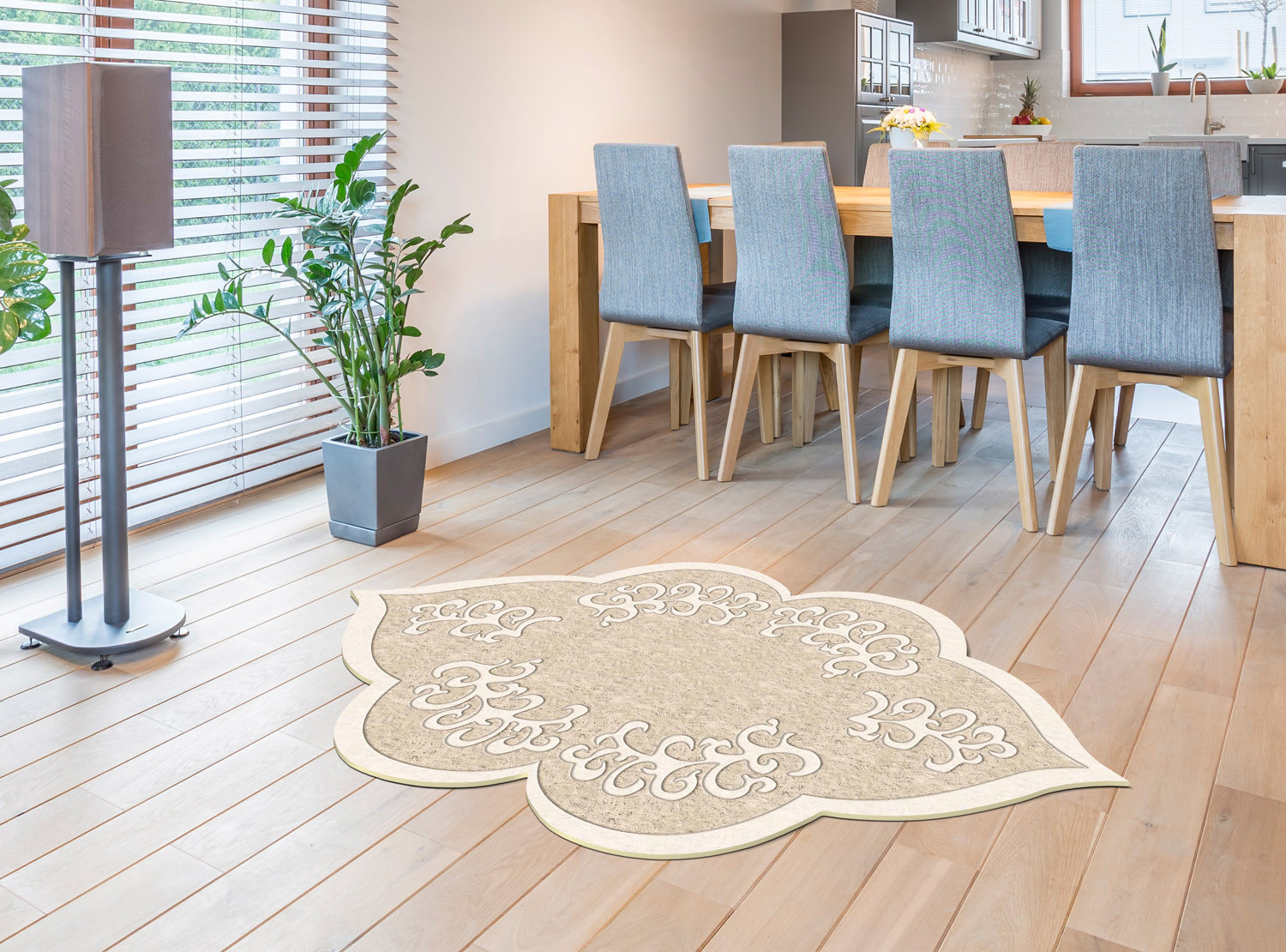 East Urban Home Novelty Strouse Oriental Machine Woven Polyester Area ...