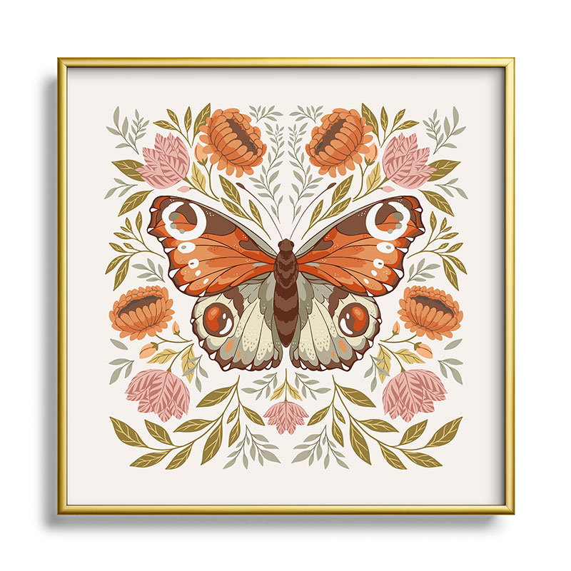 Red Barrel Studio® Morris Inspired Butterfly - Picture Frame Painting ...