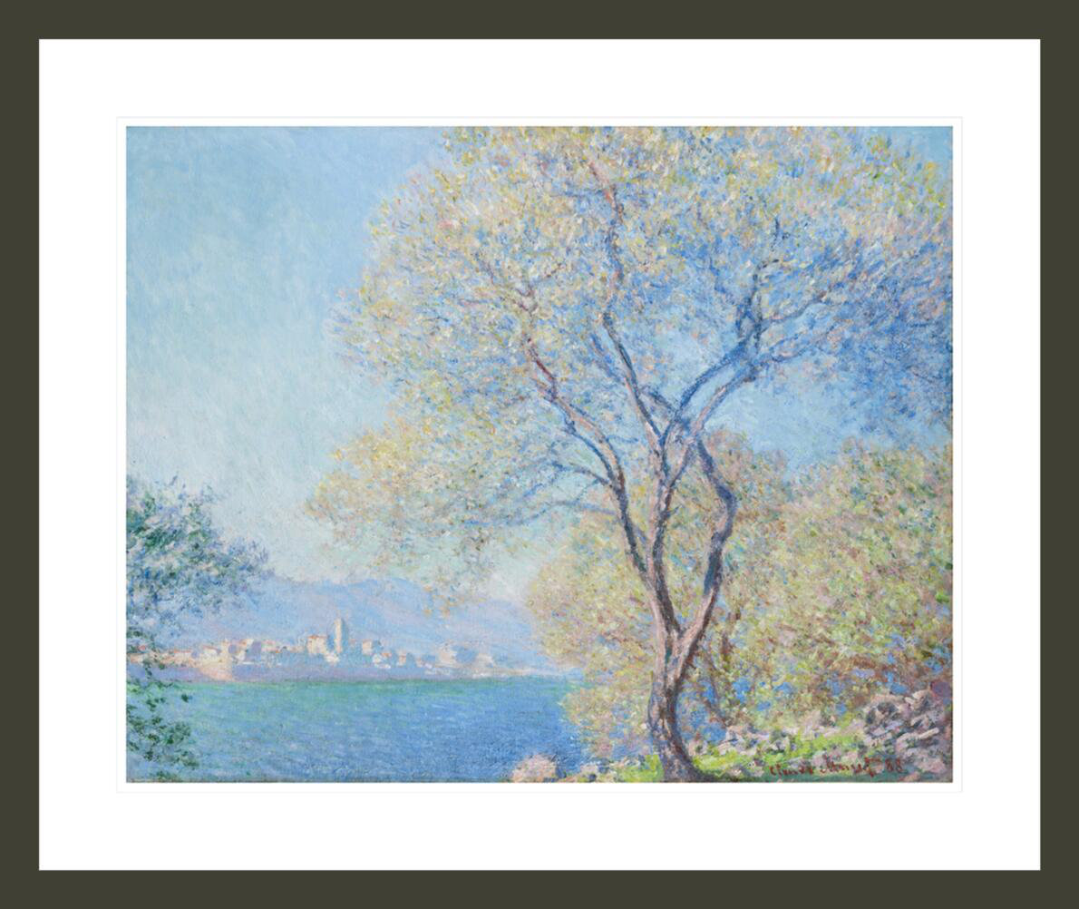 1000Museums Antibes Seen from La Salis by Claude Monet -Framed Giclee ...