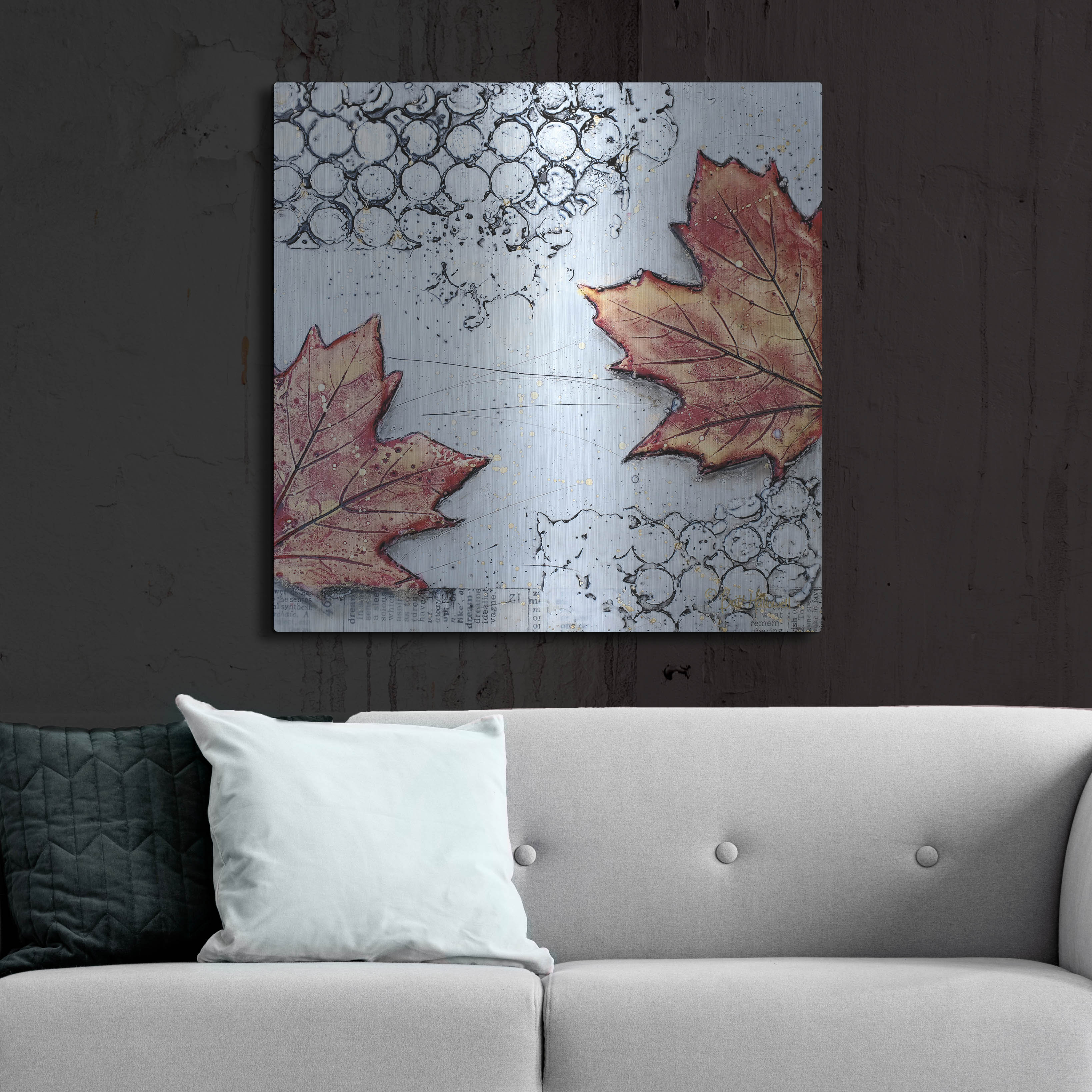 Ebern Designs Channeling Fall 3' by Britt Hallowell, Metal Wall Art ...