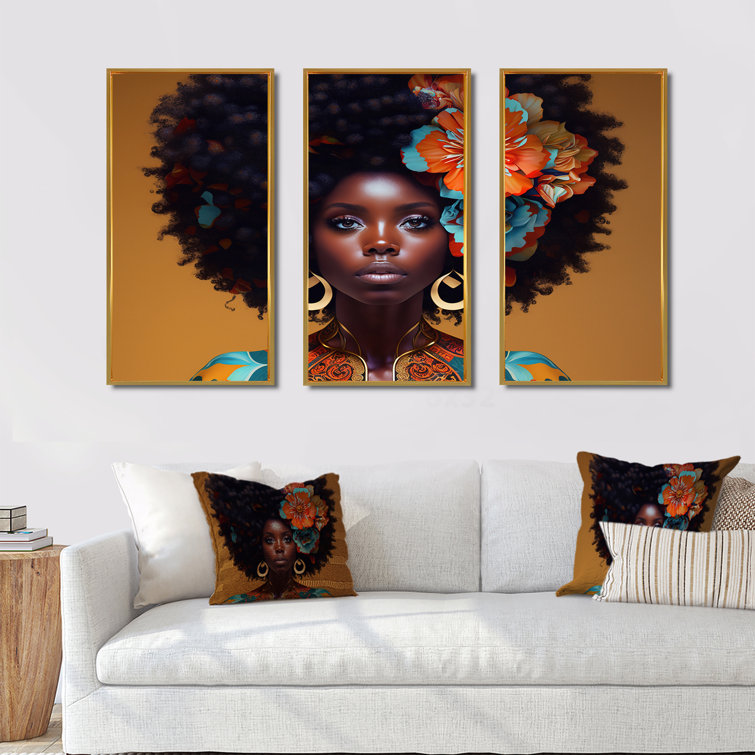 House of Hampton® Contemporary Portrait Of Young African American Wo ...