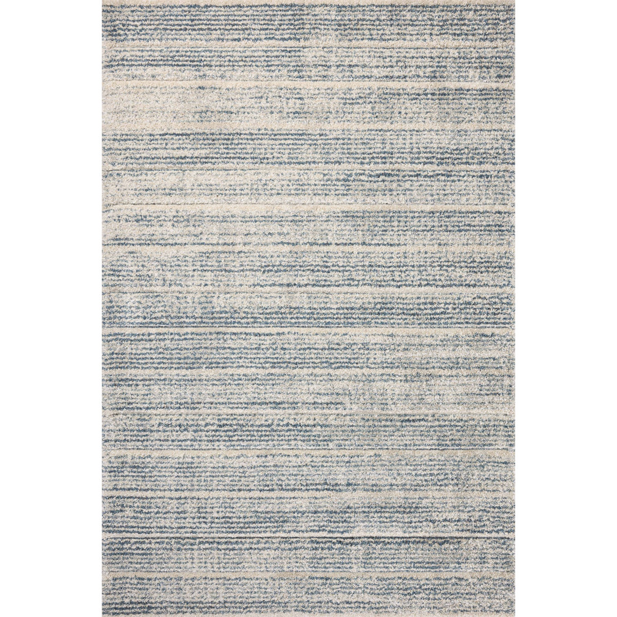 17 Stories Manali Oatmeal / Blue Area Rug | Wayfair