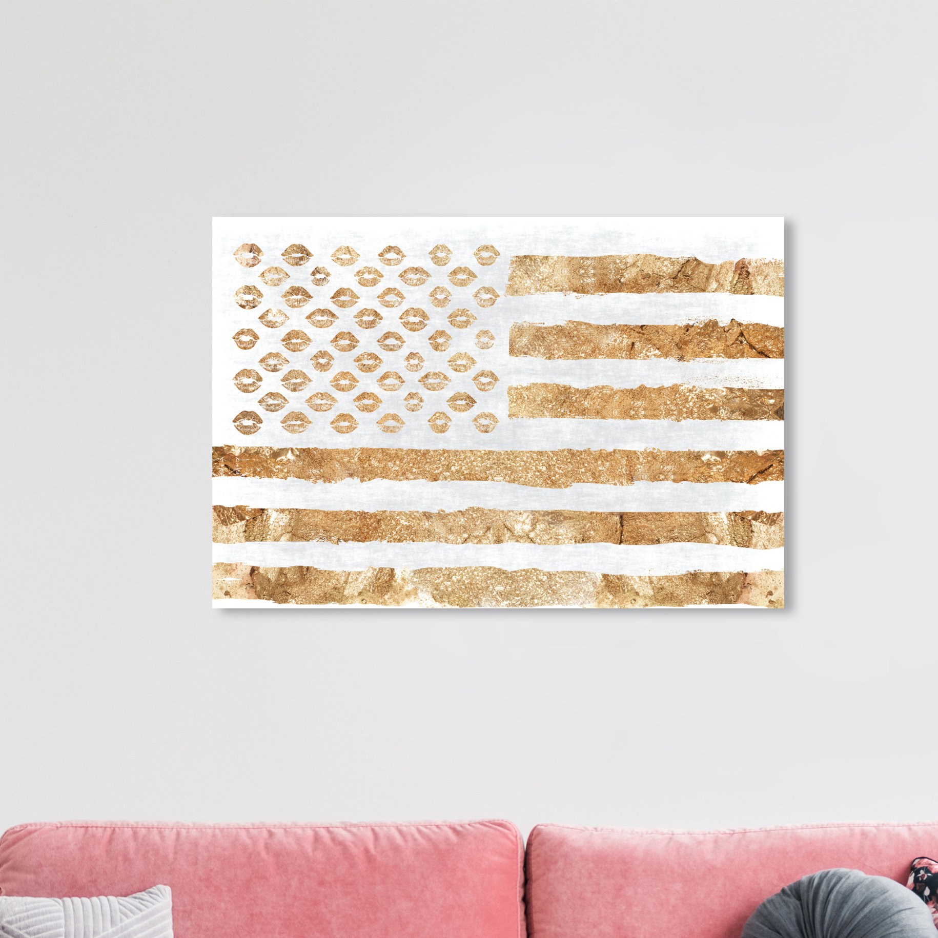 House of Hampton® Americana and Patriotic 24K State of Mind US Flags ...