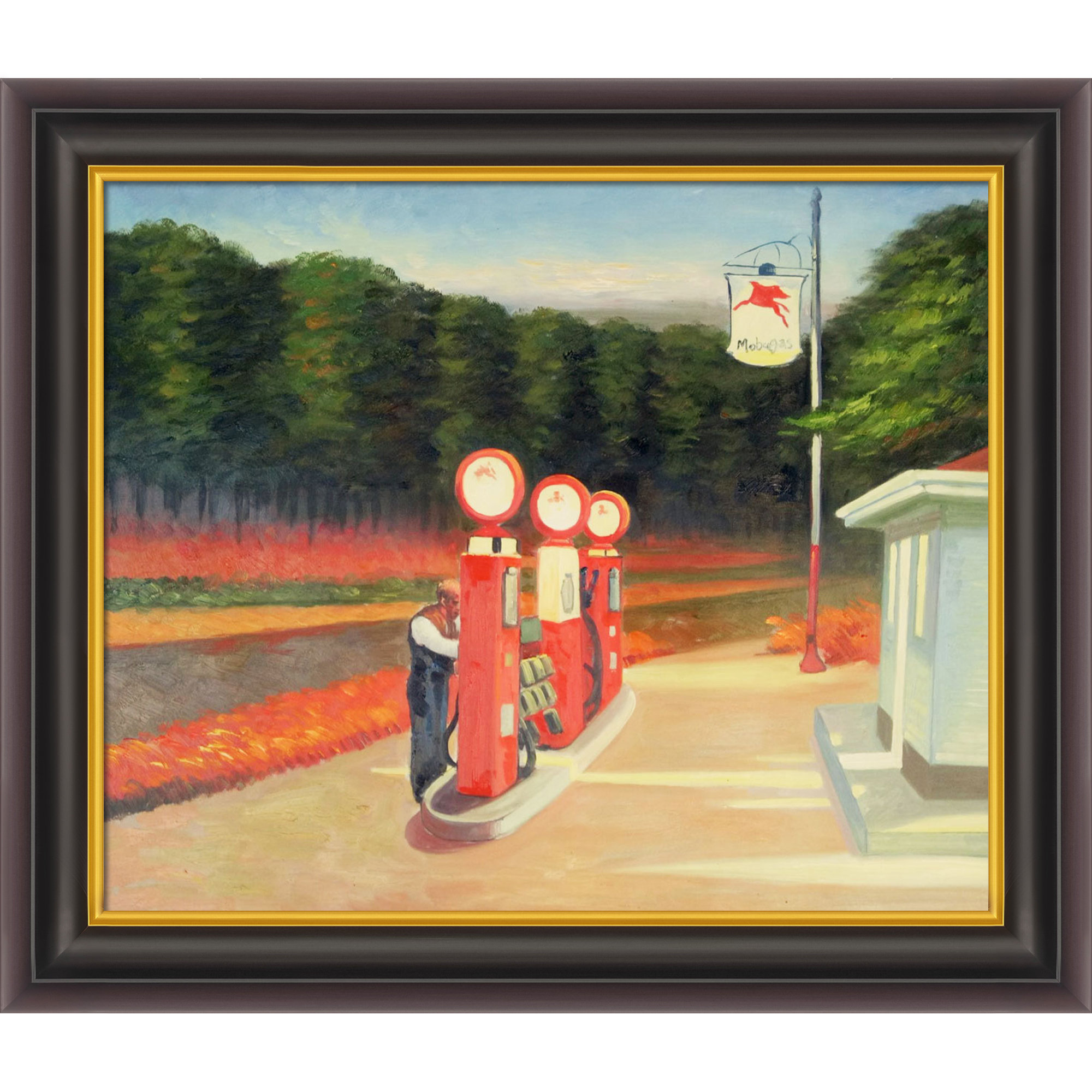 Vault W Artwork " Gas, 1940 " by Edward Hopper Painting Print | Wayfair