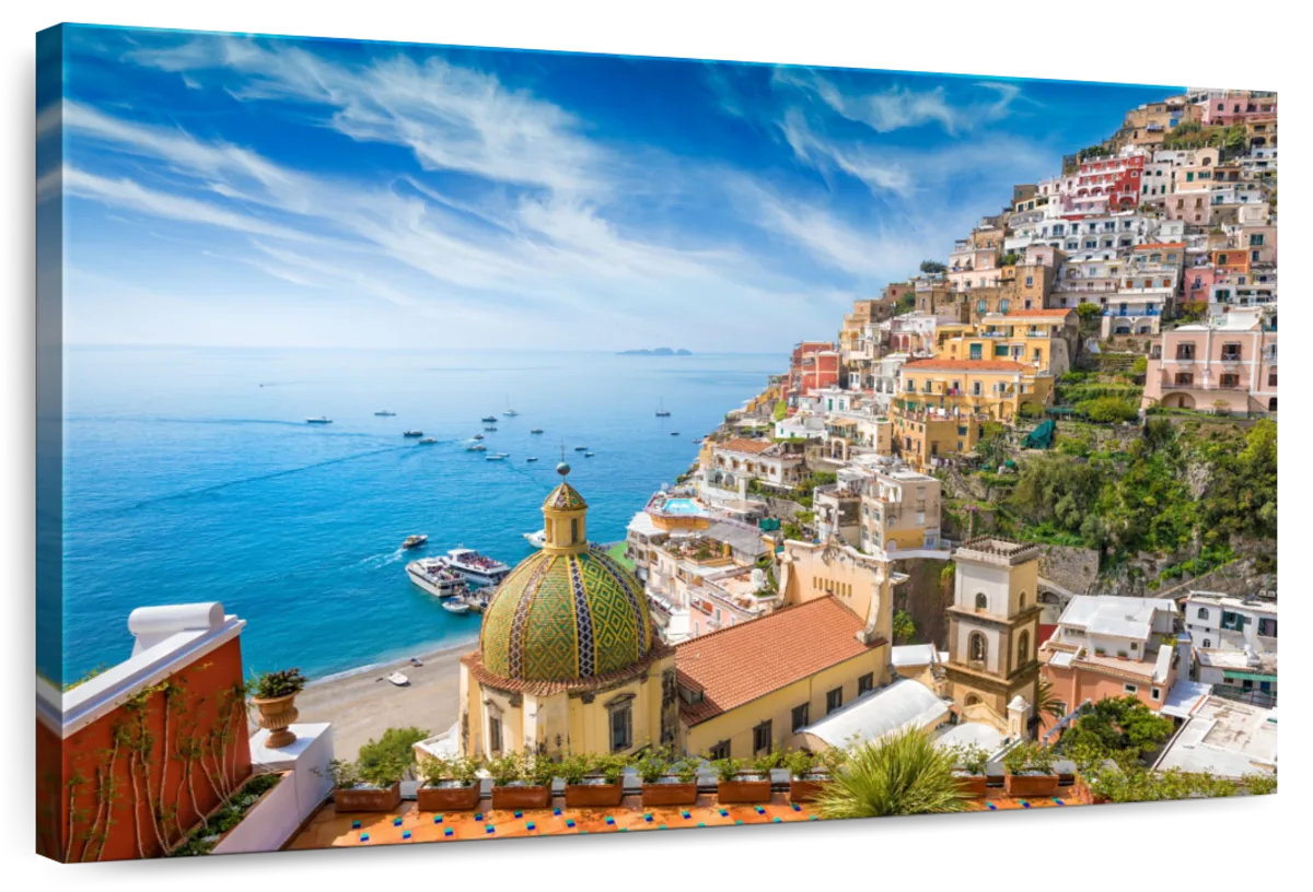 Ebern Designs Kavia Seaside Town Of Positano | Wayfair