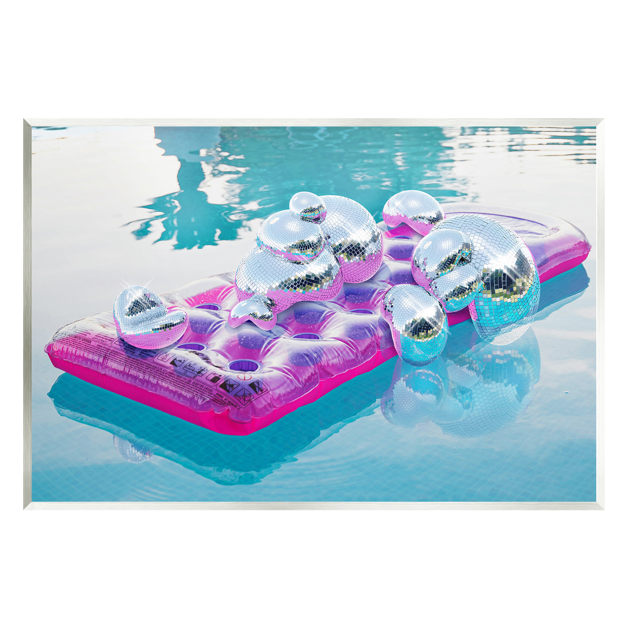 Stupell Industries Summer Pool Disco Balls Wall Plaque Art by Ziwei Li ...