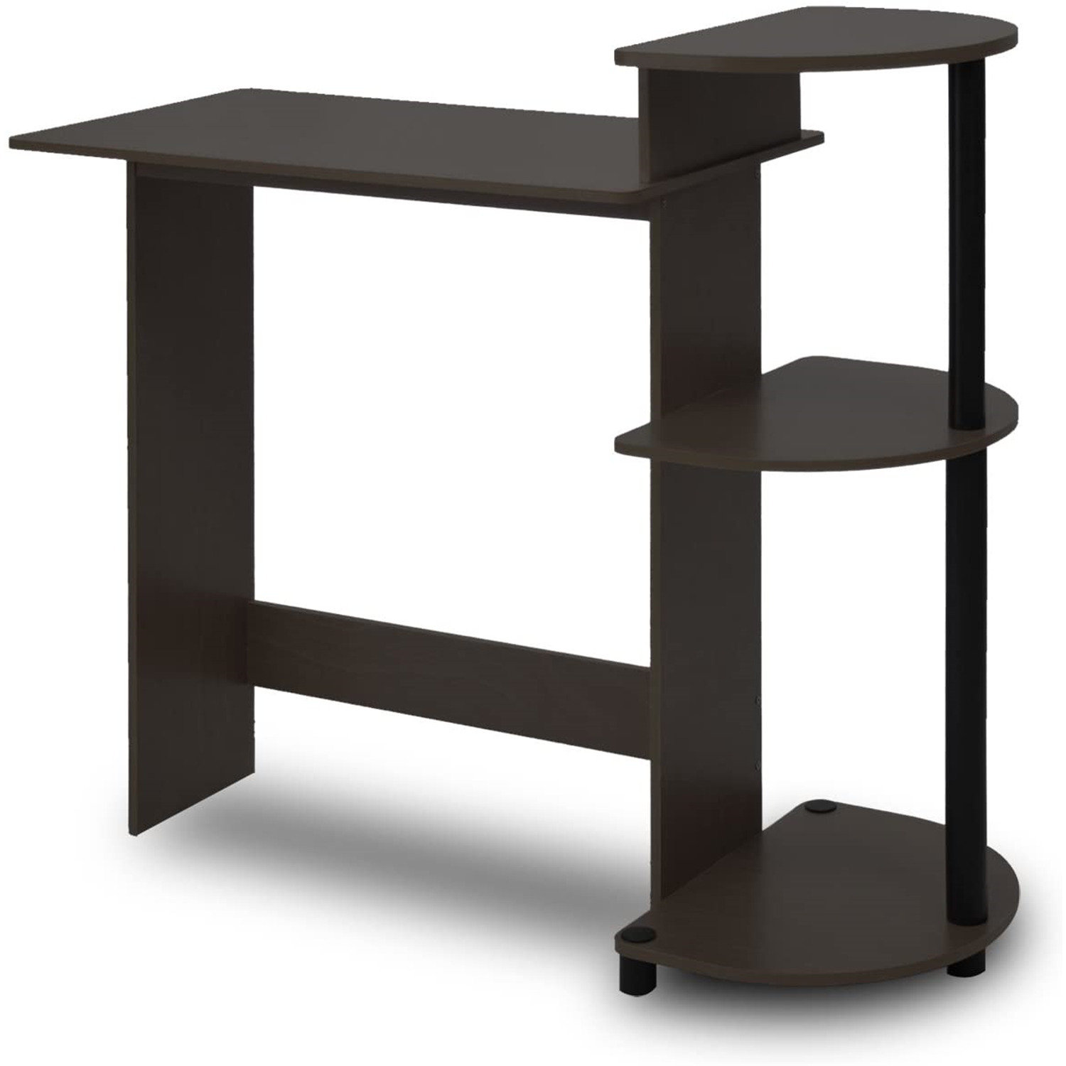 Winston Porter Computer Desk with Shelves | Wayfair