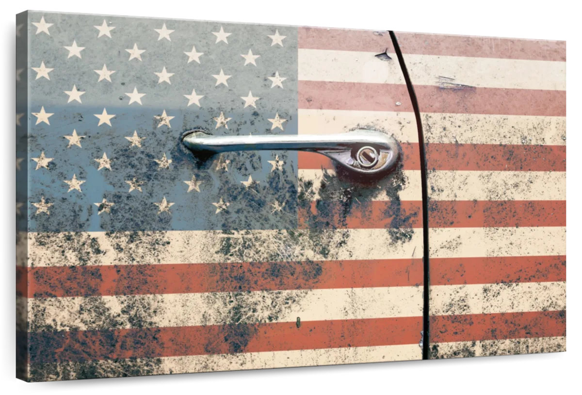 Ebern Designs Borges American Flag Car | Wayfair