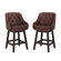 Red Barrel Studio® Chela Upholstered Button-Tufted Barstool with Solid ...