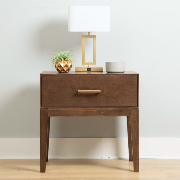 Wade Logan® Lauritzen Solid Wood Nightstand & Reviews | Wayfair