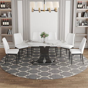 Ivy Bronx Kalinah Rectangular 63'' L x 35.3'' W Dining Set | Wayfair