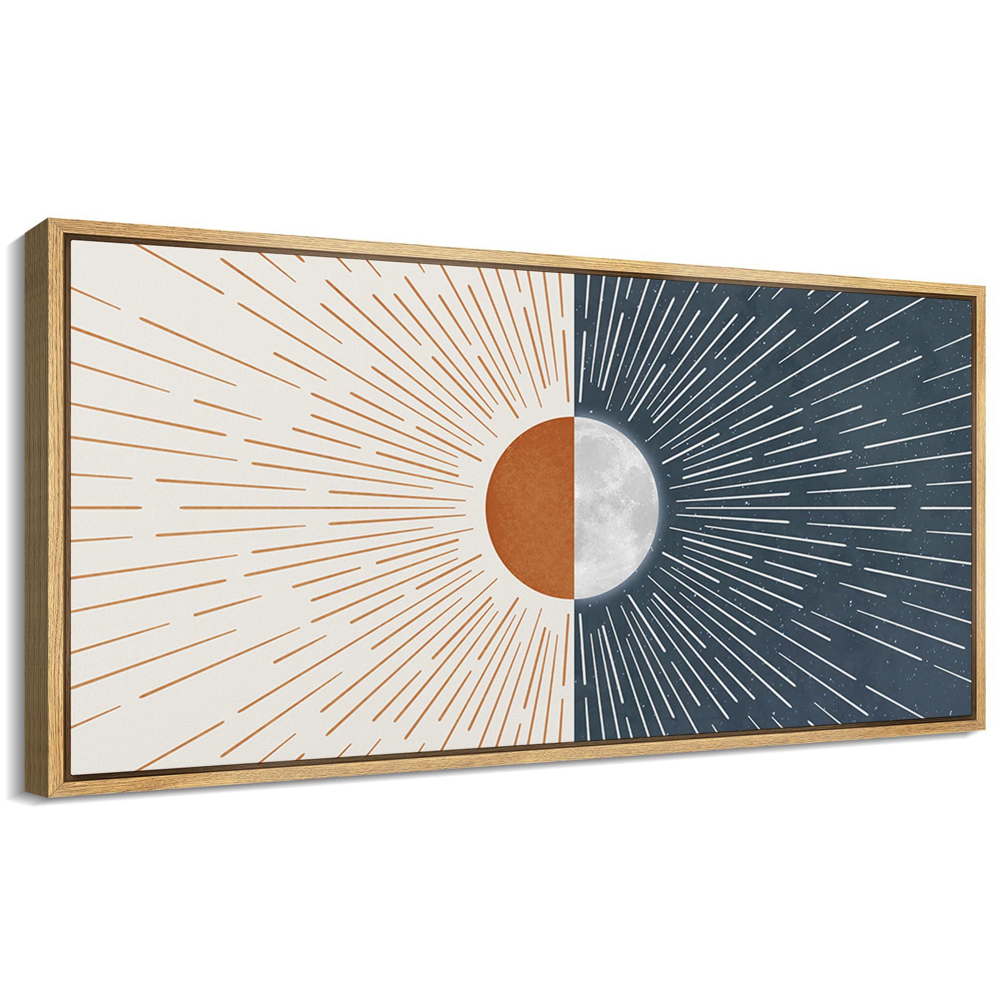 IDEA4WALL Radiant Dawn Abstract Sunburst Antique Retro Colorful Bedroom ...