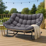 Bay Isle Home™ Oversized Rocking Chair Outdoor Indoor with 40" D and 58 ...