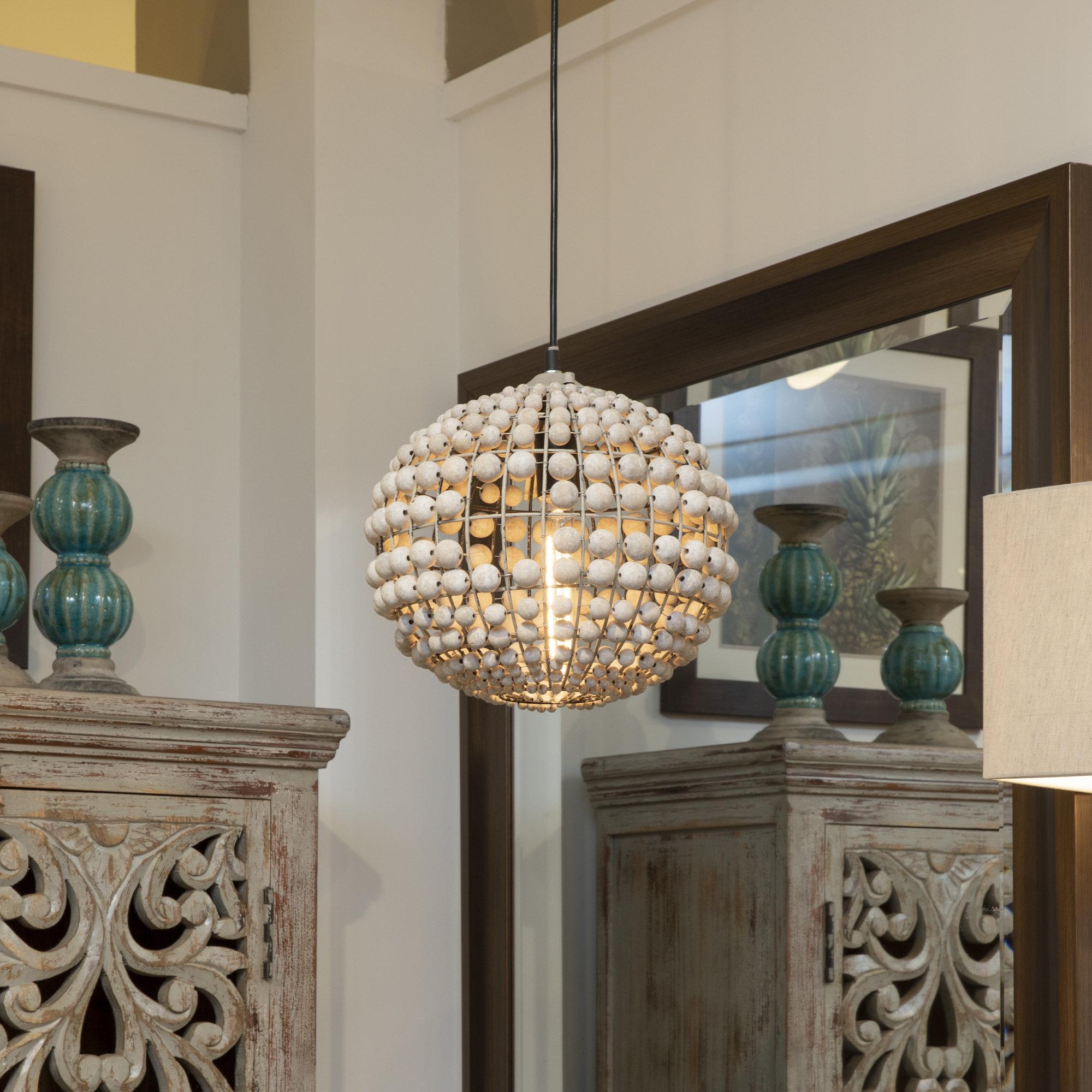 Dakota Fields Pringle 1-Light Single Globe Pendant | Wayfair