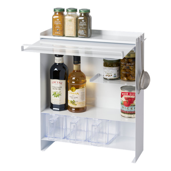 Yamazaki Home Concealable Spice Rack, Steel | Wayfair