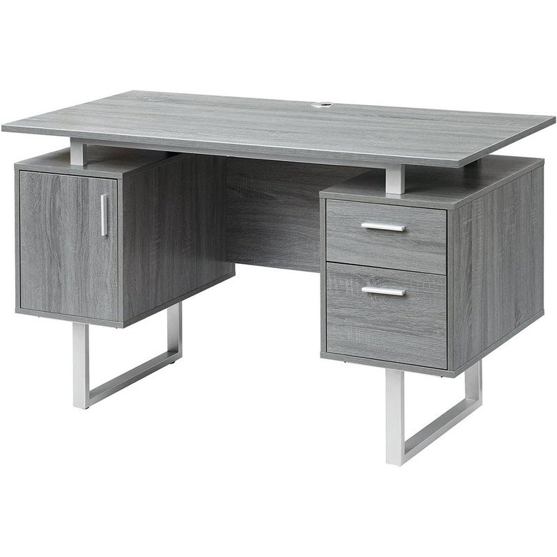 Brayden Studio Modern Rectangular Office Desk with Storage Cabinets ...